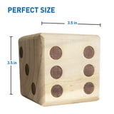 EasyGo Products Large Dice Games Giant Wooden Yard Game Set with Bag ...