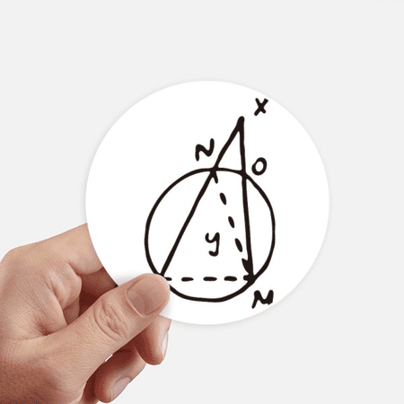 Trigonometric Mathematics Vector Illustration Sticker Round Wall ...
