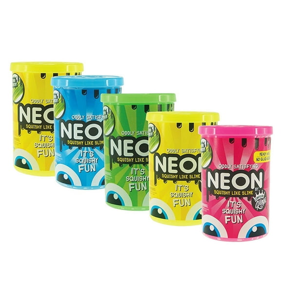 Neon Squishy Like Slime 5 Pack by Compound Kings - Walmart.com
