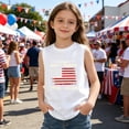 Boys Girls 4th of July Tank Tops Patriotic Flag Shirt Sleeveless ...