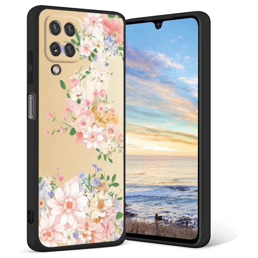 Compatible with Samsung Galaxy A12 Phone Case, Floral-Flowers-Cute67 ...