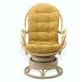 Lounge Swivel Rocking Java Chair Natural Rattan Wicker Handmade with ...