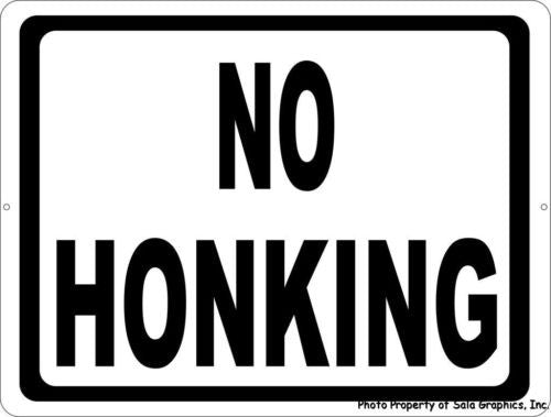 No Honking Sign - Walmart.com