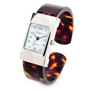 Silver Metal Western Style Decorated Square Face Women's Bangle Cuff ...