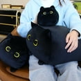 "SUWJELANY 20"" Kawaii Cat Plush Pillow, Cute Black Stuffed Animal ...