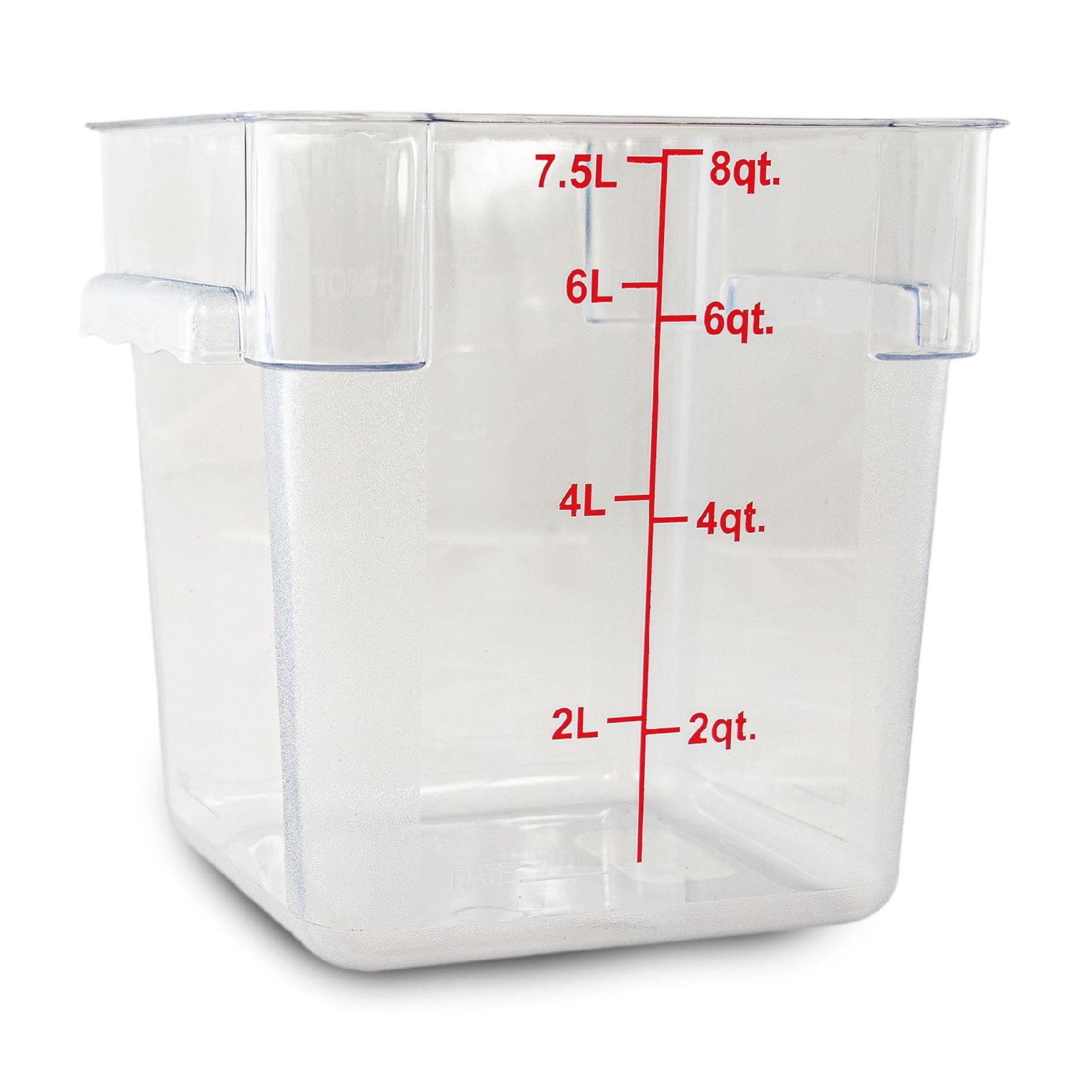 Recipiente de Policarbonato Graduado Caledonia 8 Qt Cuadrado ...