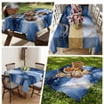 Abstract Marble Texture Pattern Table Cloth 52x70in, Waterproof ...