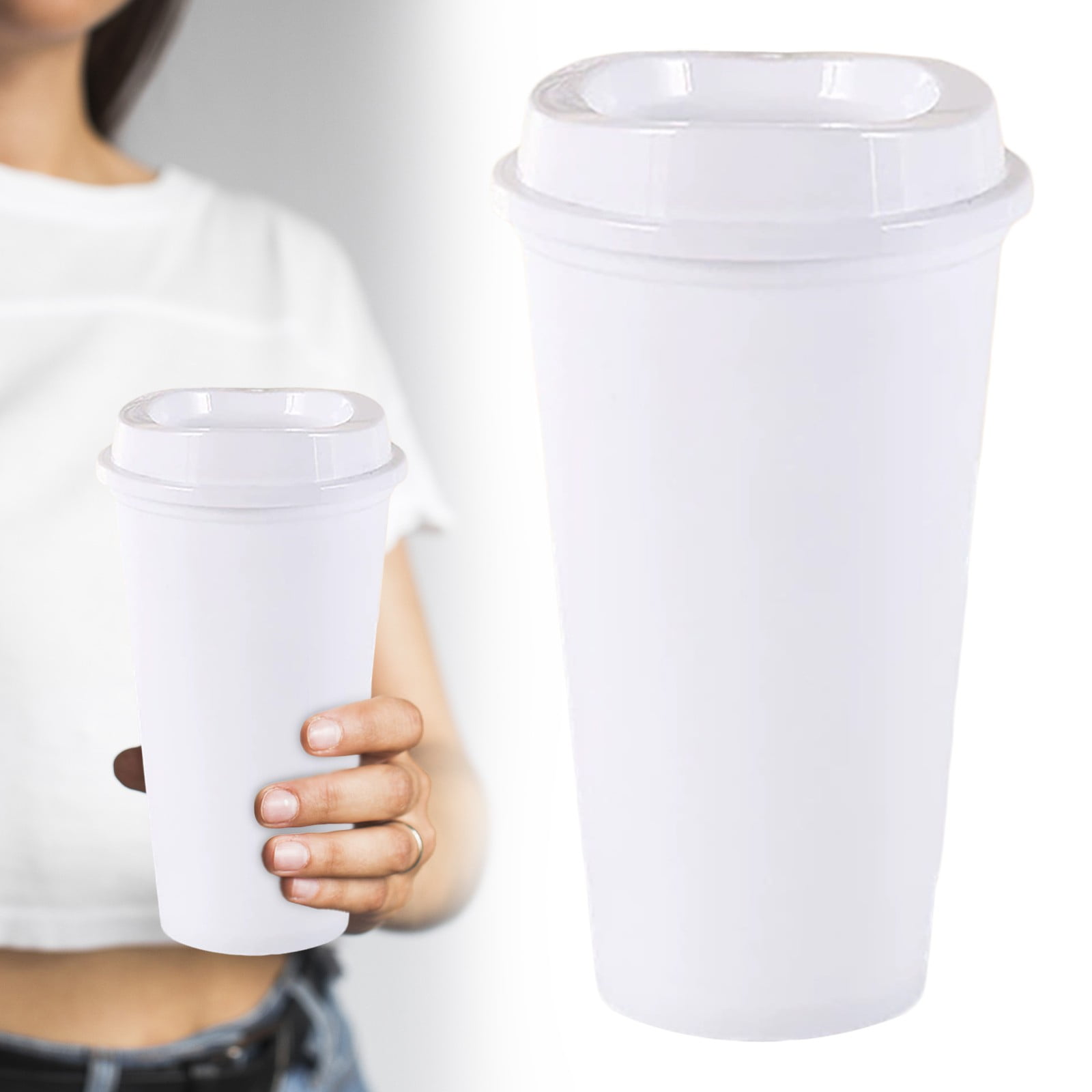 Click here for Xixi 650ml Reusable Plastic Tumblers With Lids Lar... prices