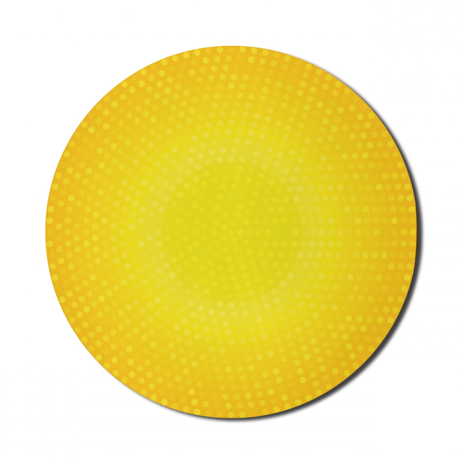 Yellow Mouse Pad for Computers, Illustration Artwork with Ombre Style ...