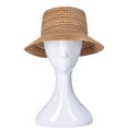 Time and Tru Women's Paper Bucket Hat, Natural - Walmart.com