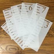 ROMANSENTIAL 7Pcs Growth Chart Stencils for Kids in White Plastic for ...
