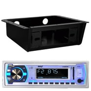 Lanzar AM/FM Marine In-Dash Fold Down Detachable Face Radio w/MP3/USB ...