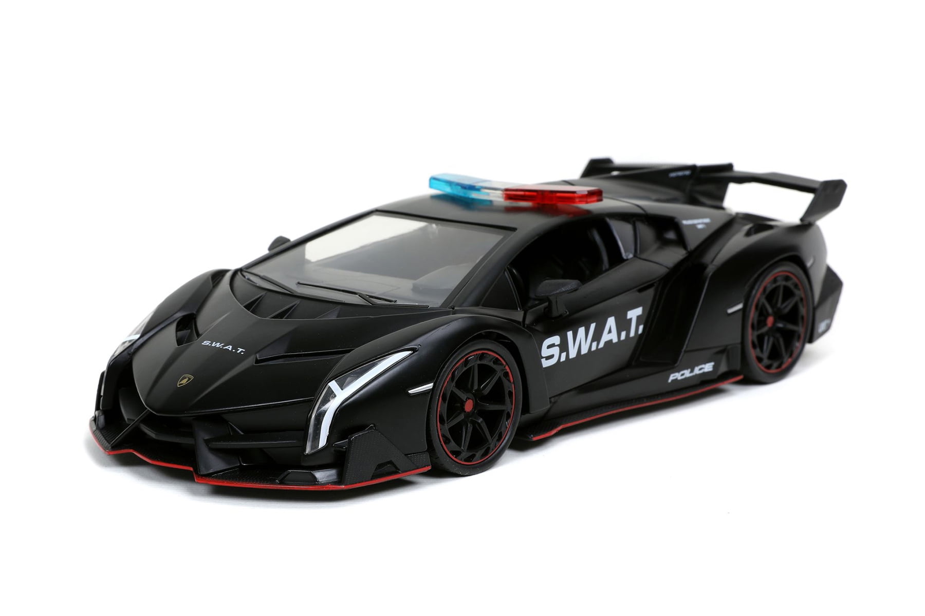 1/24 Scale Kids Size Real Lamborghini Veneno S.W.A.T. Police Model ...