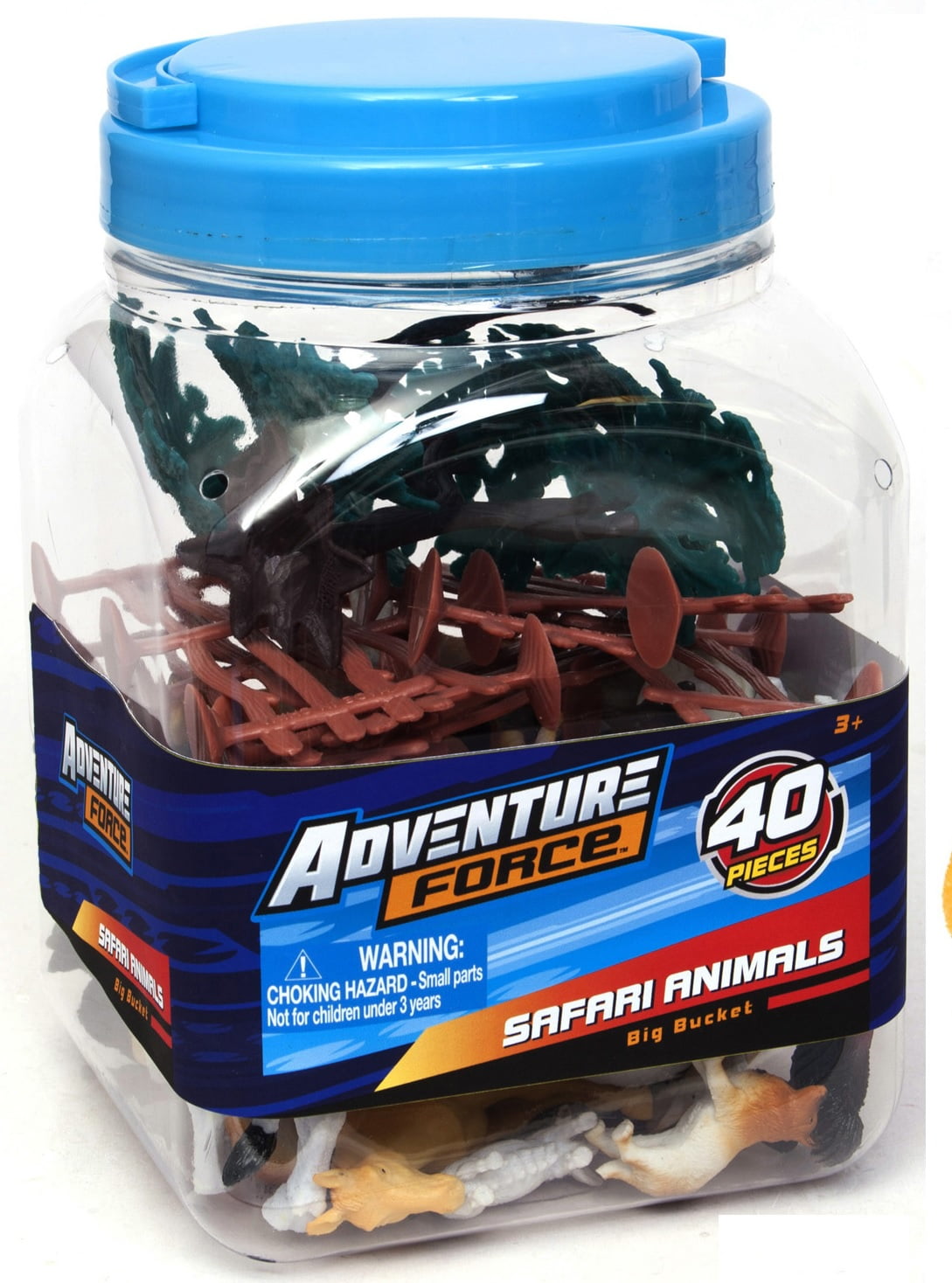 AF 40PC SAFARI SEA ANIMALS BUCKET - Walmart.com