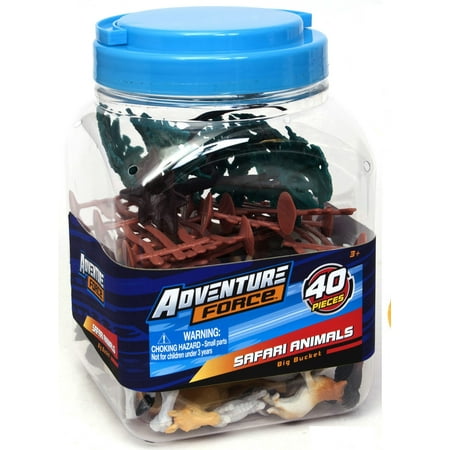 AF 40PC SAFARI SEA ANIMALS BUCKET - Walmart.com