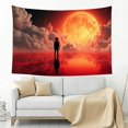 GooTPa Fantasy Blood Full Moon Tapestry, Mysterious Ethereal Cartoon ...