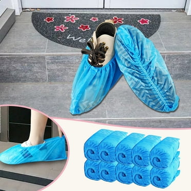 Disposable Shoe Covers 100PCS Non-Slip Boot Overshoes Protector Non ...