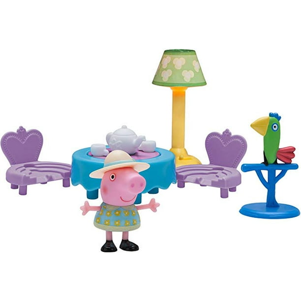 Peppa Pig Little Rooms Tea Party Playset - Walmart.com - Walmart.com