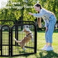 Dog Playpen,Broxin 6 Panels 24 inch Pet Playpen with Door for Dogs,Cats ...