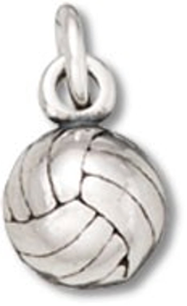 Sterling Silver 30" .8mm Box Chain 3D Sports Volleyball Pendant ...