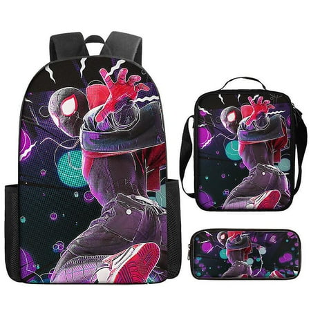 Across The Spider-verse School Bag Backpack Student Child Kids Bag ...