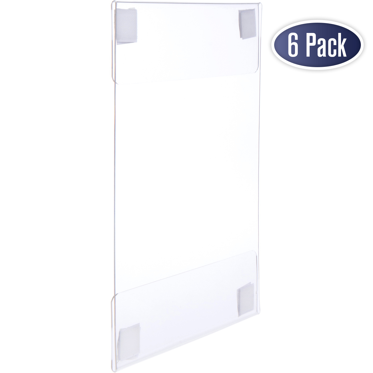 Acrylic Sign Holder With Hook And Loop Adhesive 8 5 X 11 Inches
