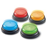 Learning Resources Lights and Sounds Answer Buzzers, Recordable Buttons ...