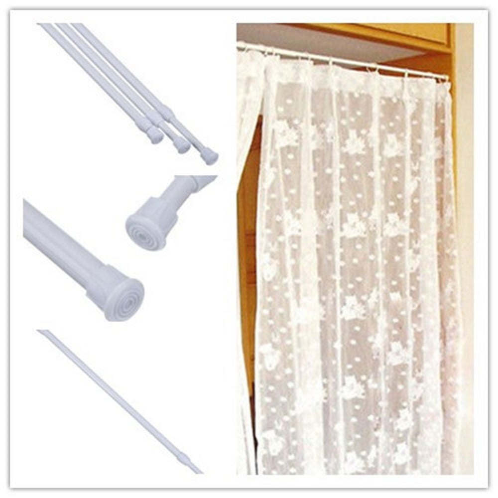 SAYOO Extendable Telescopic Spring Loaded Net Voile Tension Curtain ...