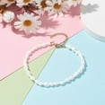 25 pc Natural Trumpet Shell Beaded Anklet for Women Golden White 9-1/8 ...