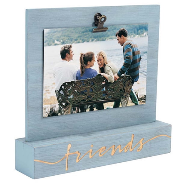Malden Int Designs 4x6 Platform Expressions Picture Frame Friends MDF ...