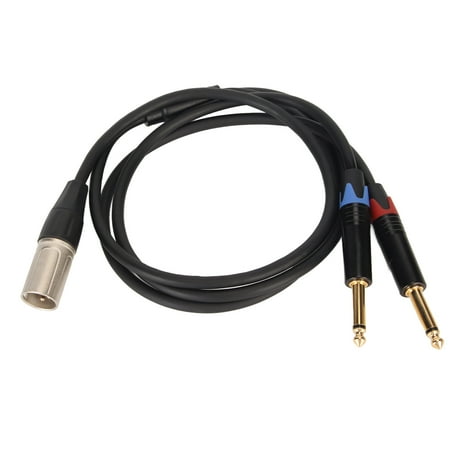 XLR Maleto Dual TS Mono Y Splitter,Dual 1/4 Inch to XLR Maleto Dual TS ...