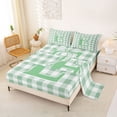 Catabedysis Modern Geometric Checkered King Sheets,Bow Monogrammed E ...