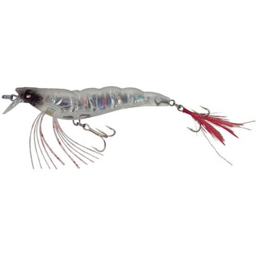 Crystal 3D Suspending 3-1/2" Shrimp Lure, Holographic Ghost Shrimp ...