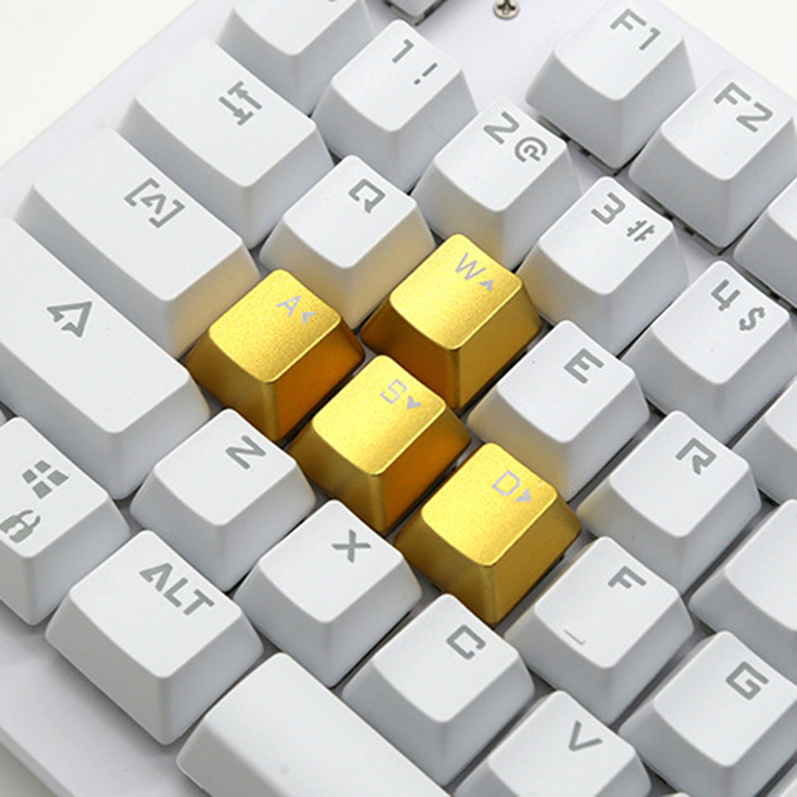 Buy Only Keycap,DIY Keyboard Metal WASD / Direction Keycaps 4 Keys for ...