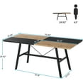 Tribesigns Office Modern Conference Table, 70.86 Inch Seminar Table for ...
