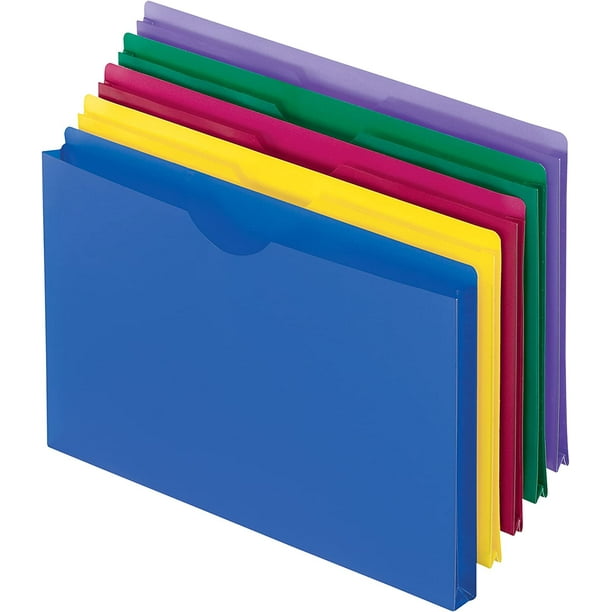 Poly File Jackets, 5 Pack, Legal, orted 50993 - Walmart.ca
