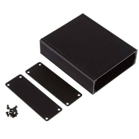 Set of 2 Extruded Aluminum Project Box Electronic Enclosure Case DIY ...