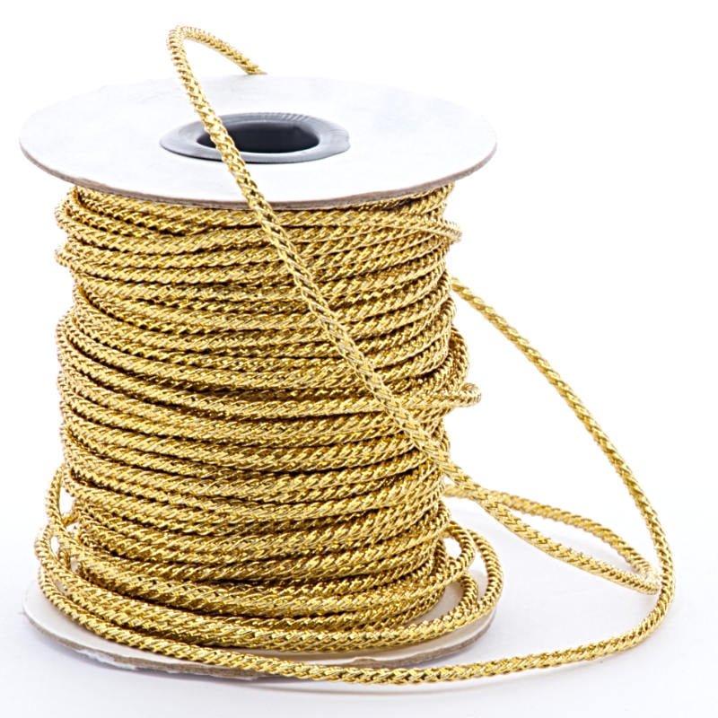 3mm X 40 Yards Gold Tight Braided Cord by Paper Mart - Walmart.com