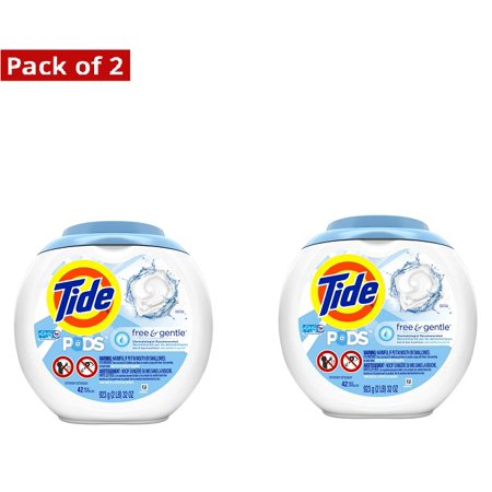 Tide Pods Liquid Detergent , Free & Gentle, 42 Capsule Count in Single ...