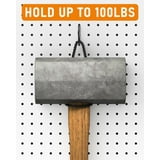 INCLY 176PCS Extra Thick Black Pegboard Hooks Set, 1/4" Heavy Duty ...