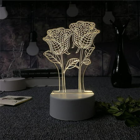FanShow 3d Illusion Night Lights Smart Touch Atmosphere Bulbing Visual ...