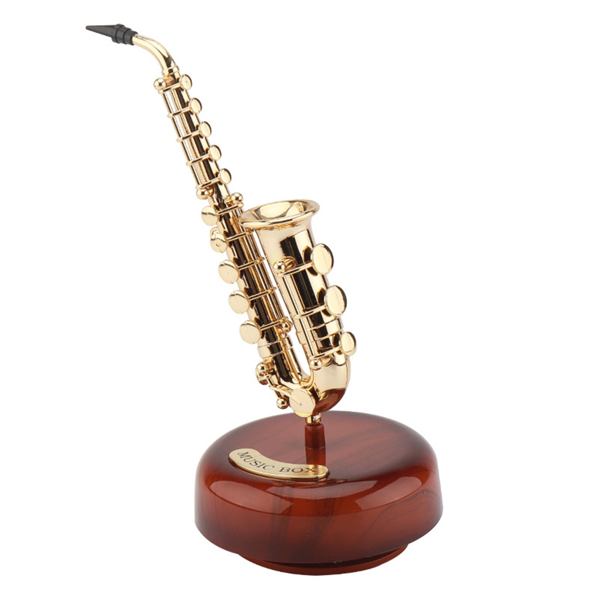 Sunisery Vintage Wind-up Music Box Musical Instrument Shape Desktop ...