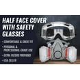 Tesoro Moda Respiratory Mask with Eye Goggles for Paint, Woodwork, Weld ...