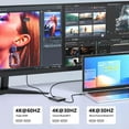 Zulpunur, USB C to Dual HDMI Adapter, 4K@60Hz MST Mode, Plug and Play ...