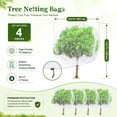 2/4 Pack Fruit Tree Netting with Drawstring, 6.6 x 7.87 Ft Garden Plant ...