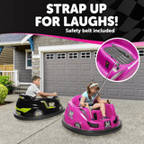 Flybar 12V Battery Powered Bumper Car XL, 2 Seater Ride On, Ages 6 ...