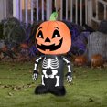 Airblown Inflatables Halloween Pumpkin Boy Skeleton, 3.5FT Tall ...