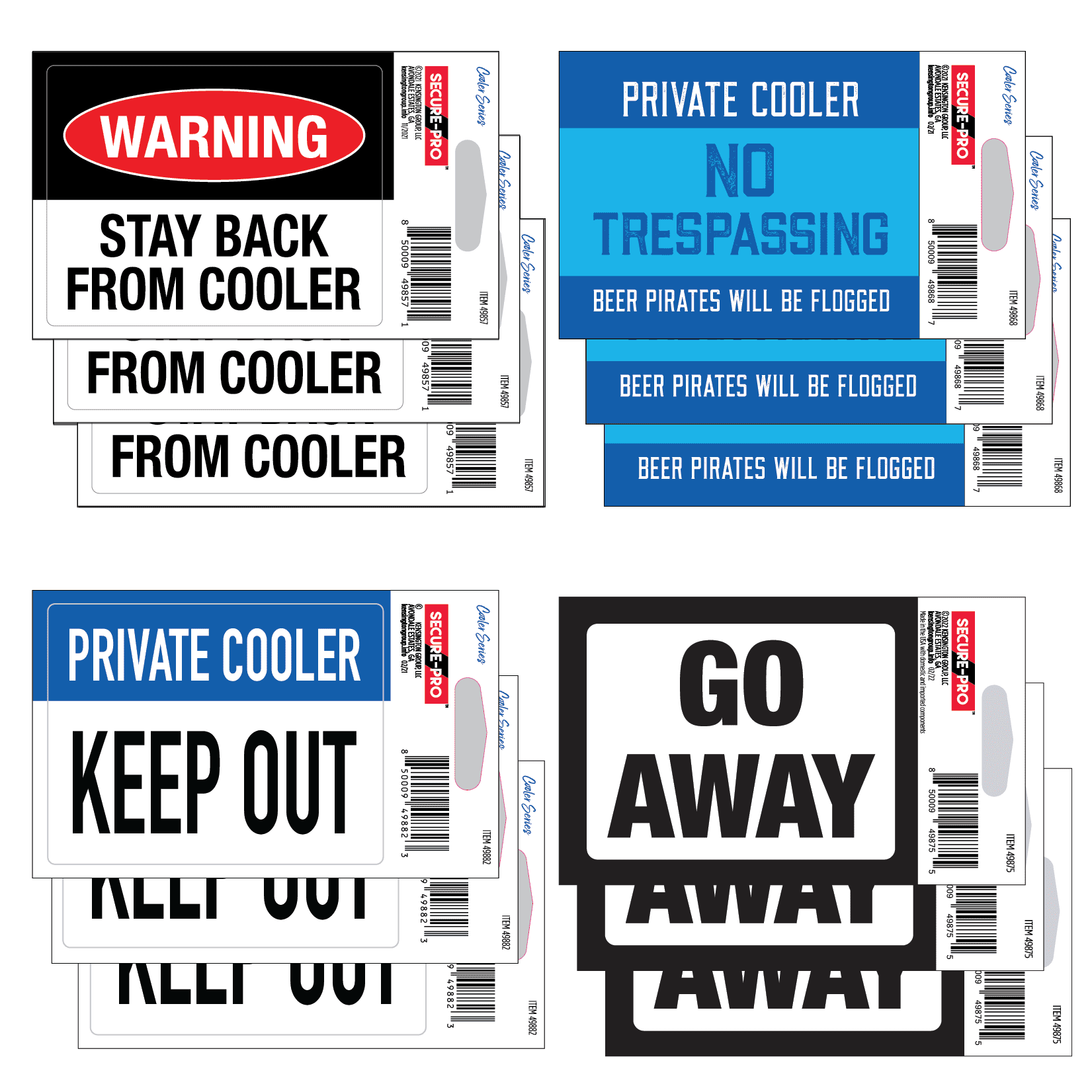 COOLER STICKER VALUE PACK - 12 PIECES - Walmart.com