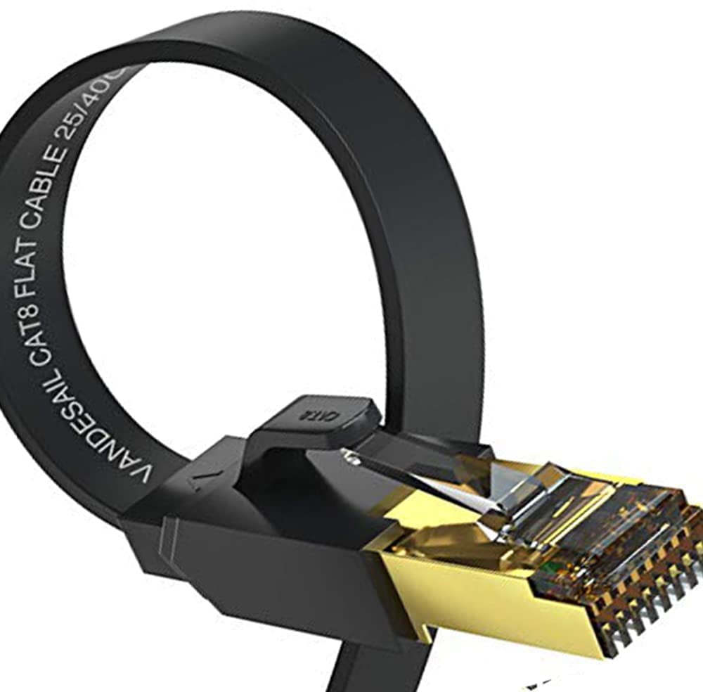 Cat 8 Ethernet Cable 10 ft, VANDESAIL 26 AWG RJ45 Network LAN Shielded ...