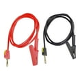 2pcs Multimeter Test Leads Cable Set With Alligator Clips Banana Plugs ...